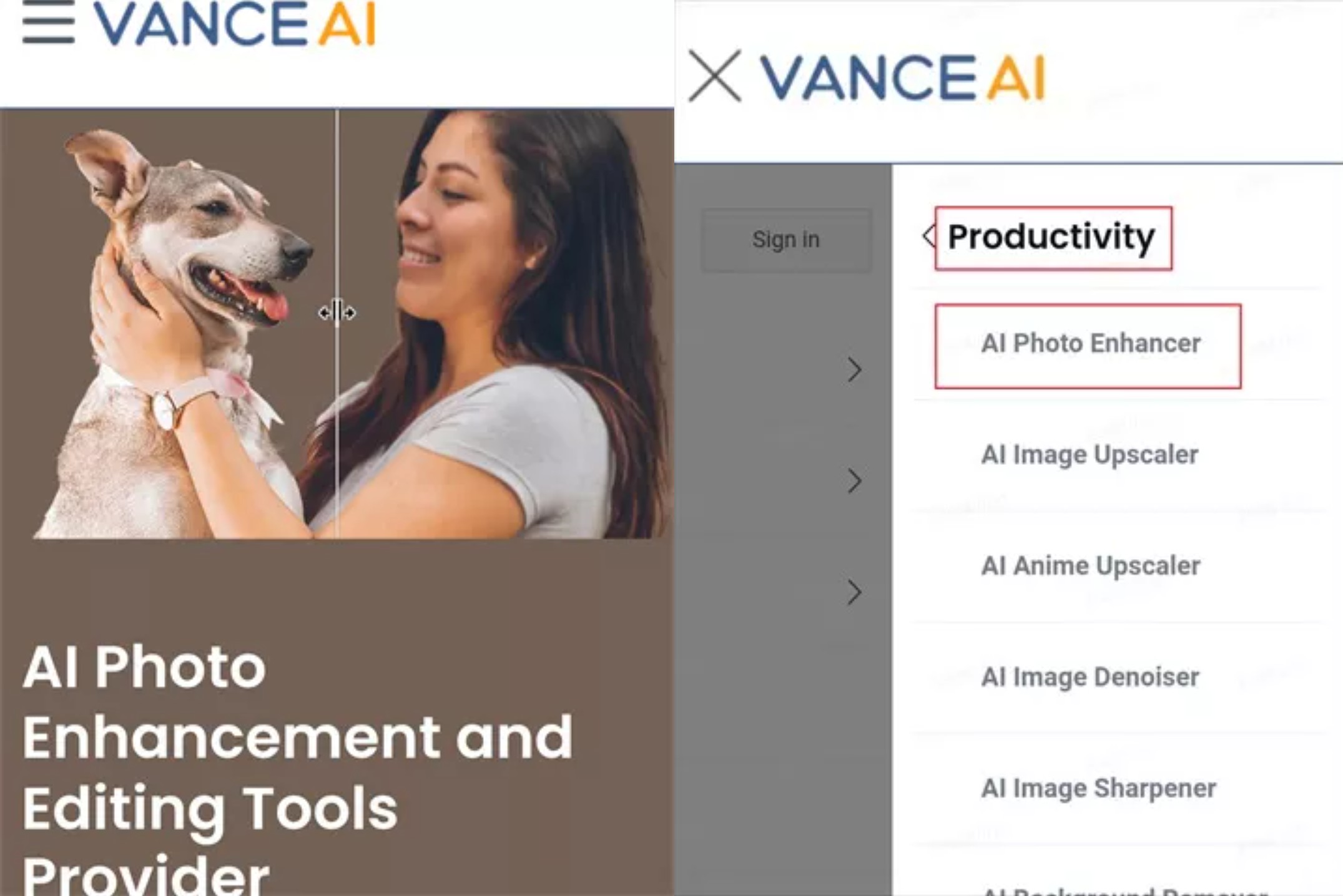 VanceAI Image Enhancer | AI Make Photo HD Quality